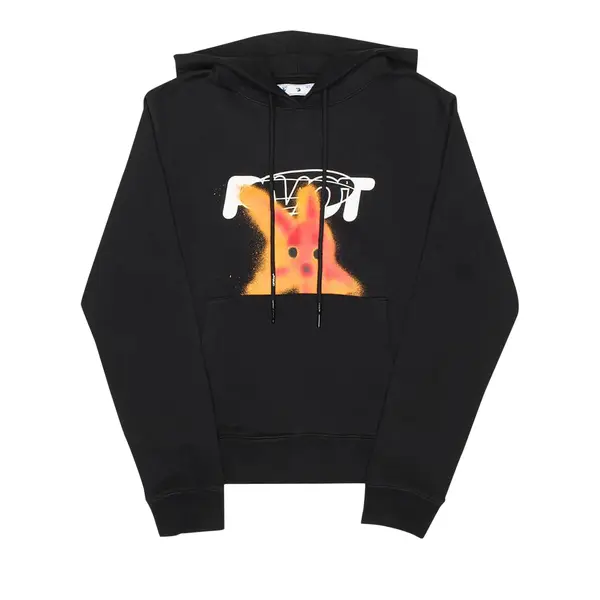 Off-White Cross Box Logo Hooded Sweatshirt - Black