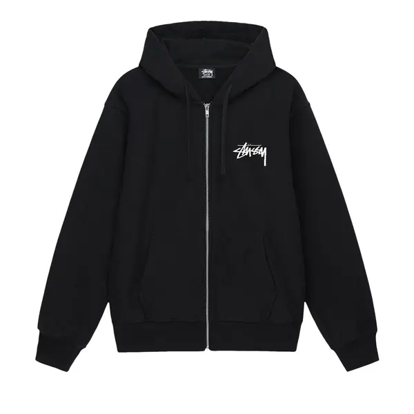 StüSsy Sara Zip Hoodie - Black | Editorialist
