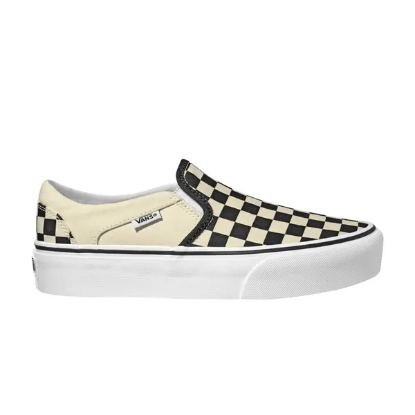 VANS Asher Platform Checkerboard Sneakers
