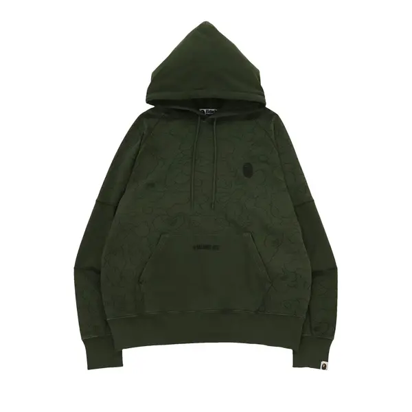 A BATHING APE 1st Camo Washed Relaxed Fit Pullover Hoodie - Green