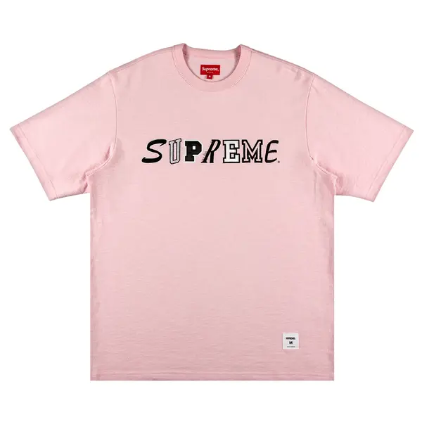 Supreme Collage Logo Short-sleeve Top - Pink