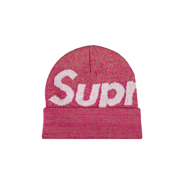 Supreme Big Logo Beanie - Purple