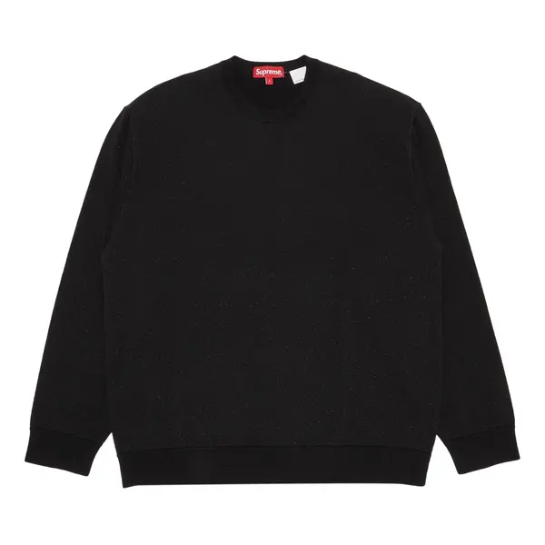 Supreme Metallic Long-sleeve Top - Black