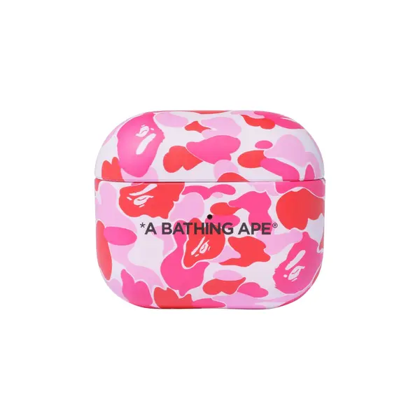 A BATHING APE Abc Camo Airpods Case - Pink
