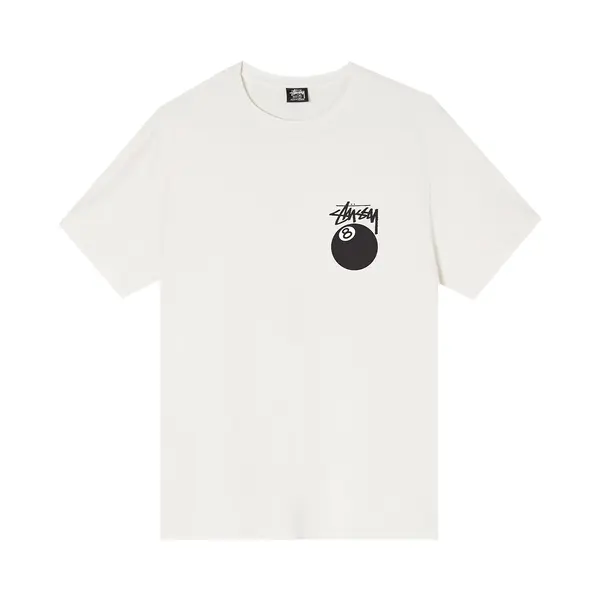 StÜssy 8 Ball Pigment Dyed Tee 'natural - White