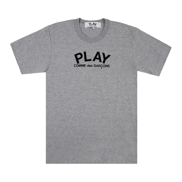 Play Comme Des Garcon Heart Logo Short-sleeve T-shirt - Grey