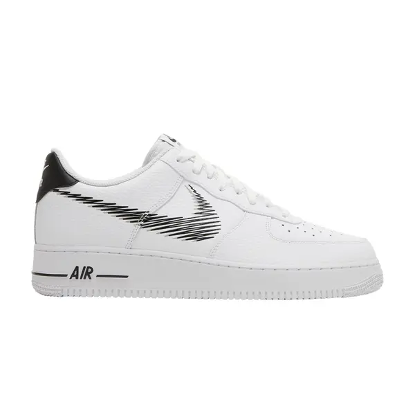 Nike Air Force 1 Low 'zig Zag' Sneakers - White
