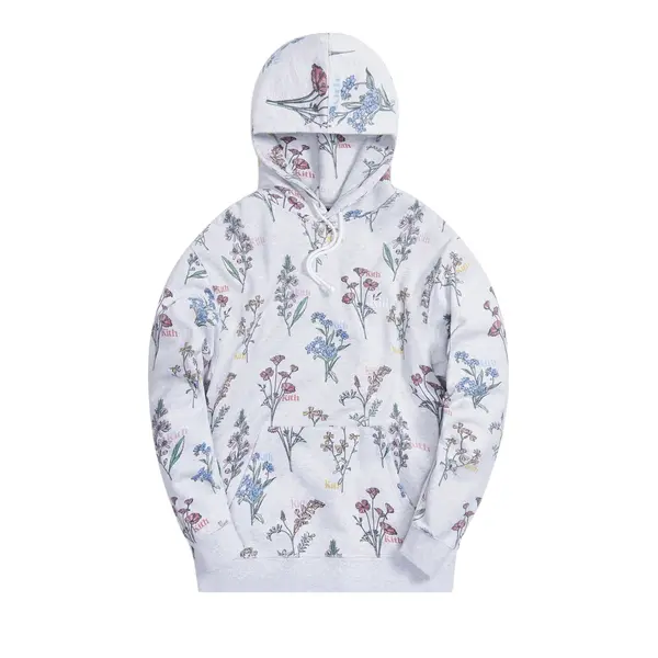 Kith Botanical Floral Williams Iii Hoodie - Grey