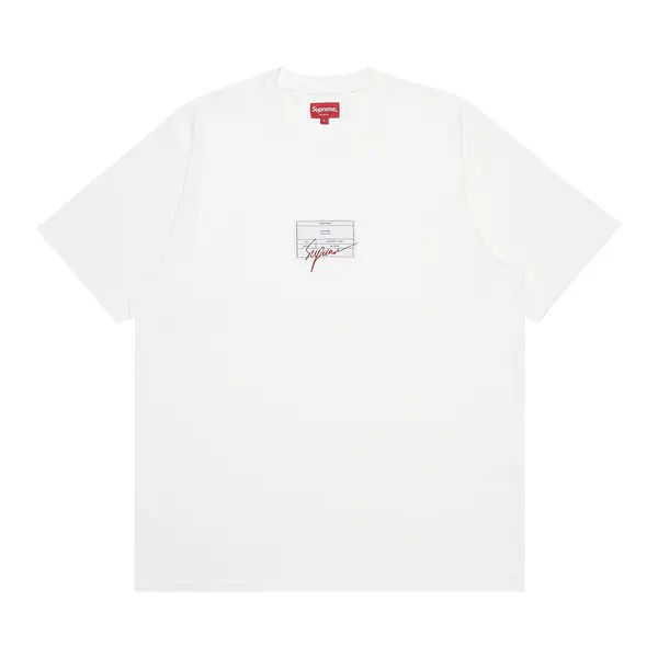 Supreme Signature Label Short-sleeve Top - White