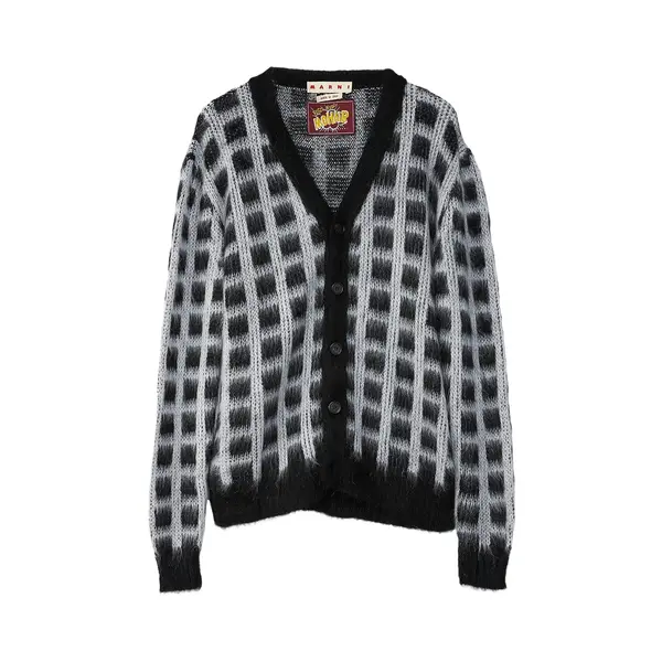 Marni Brushed Check Cardigan