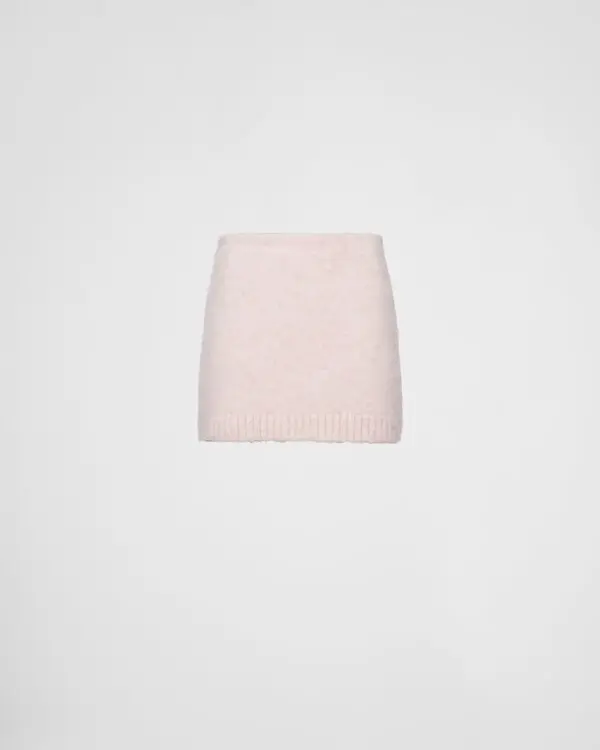 Prada Shetland Wool Miniskirt