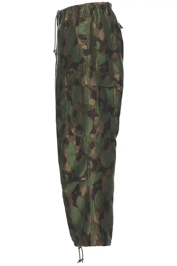 Beams Mil Over 6 Pocket Camo Pant In Multi In Olive - 45% Off