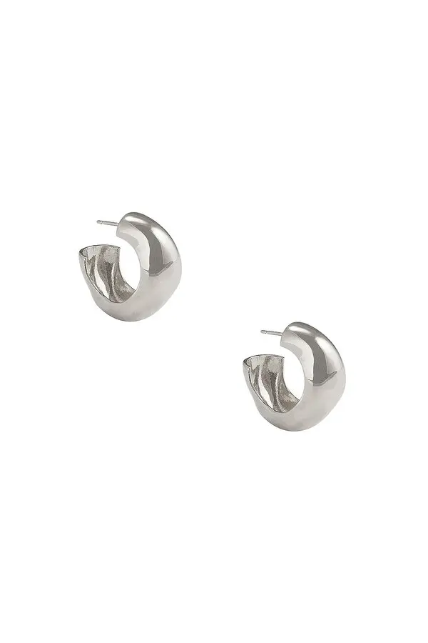Agmes Small Celia Hoop Earrings - Sterling Silver