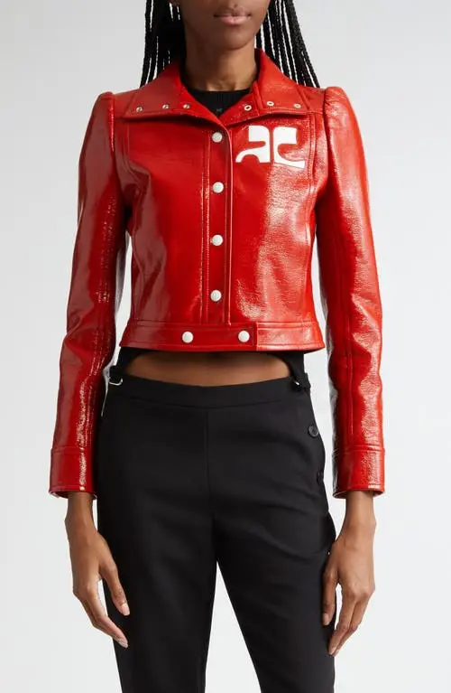 COURREGES Re-edition Vinyl Jacket - Heritage Red