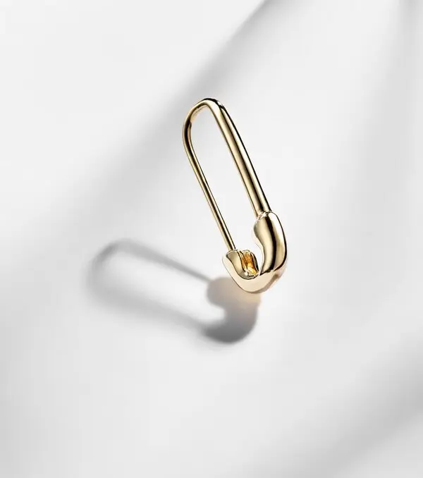 ANITA KO Safety Pin 18kt Single Earring - Gold