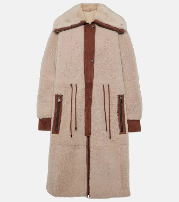Bogner Gritt Shearling Coat - Beige