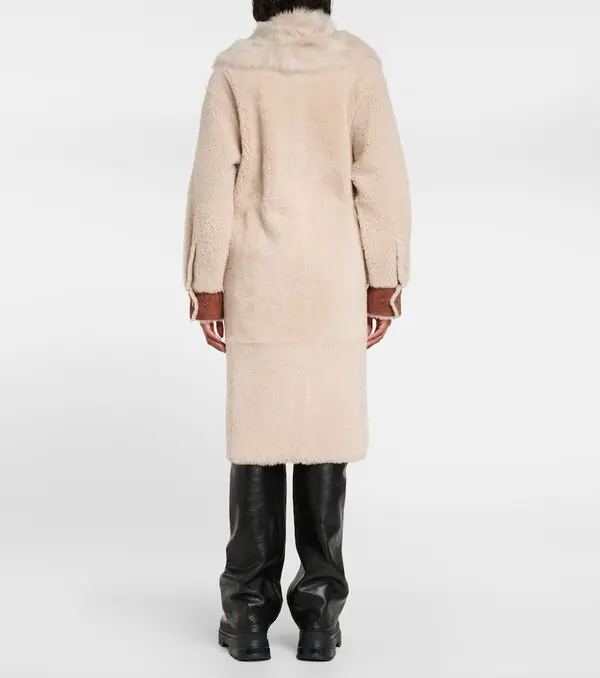 Bogner Gritt Shearling Coat - Beige