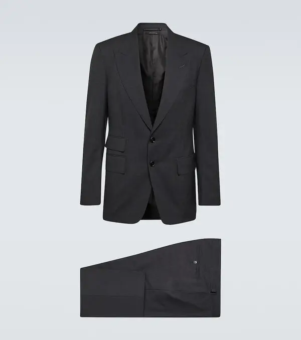 TOM FORD Shelton Super 120's Wool Suit - Grey