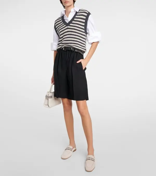 Brunello Cucinelli Twill Shorts - Black