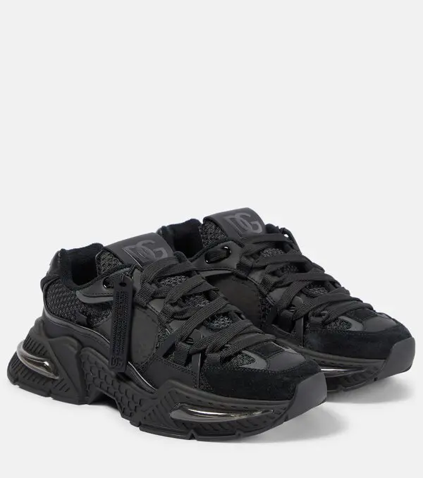 Dolce & Gabbana Airmaster Lace-up Sneakers - Black