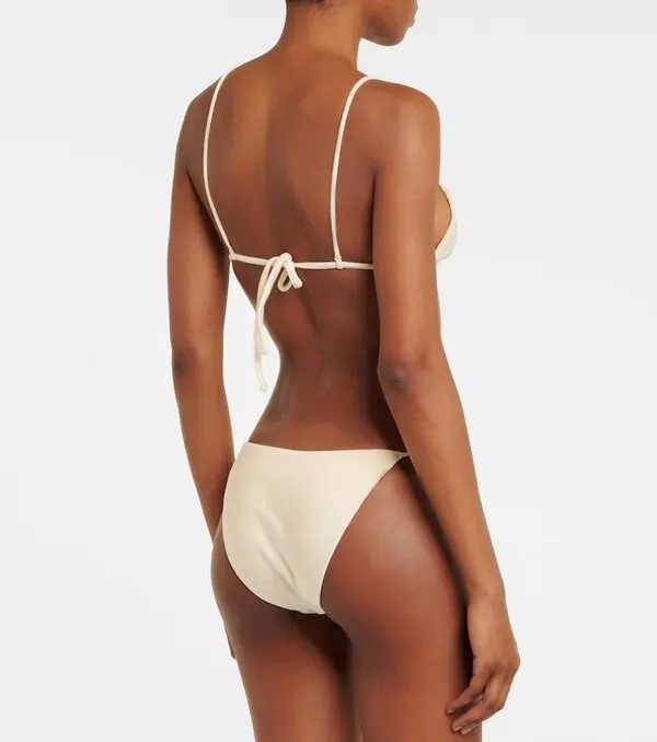 Jade Swim Via Bikini Top - White