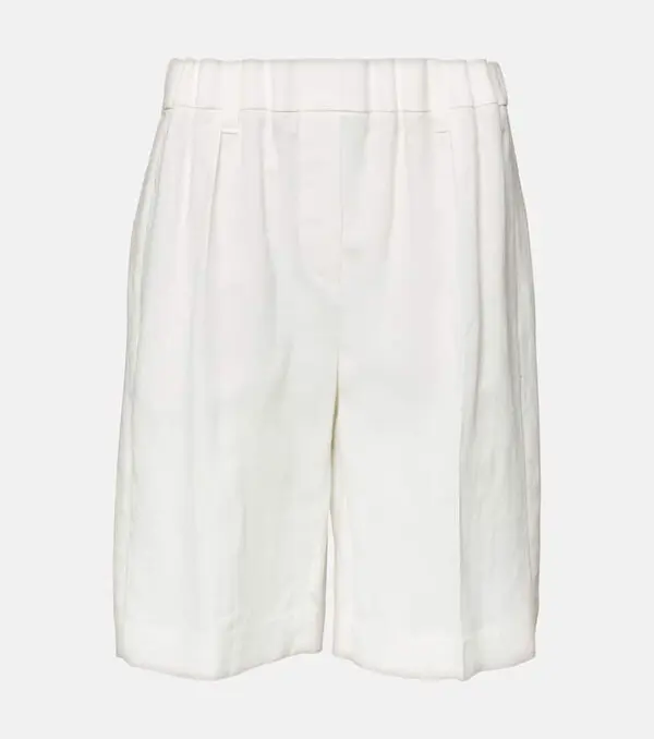 Brunello Cucinelli Twill Shorts - Beige