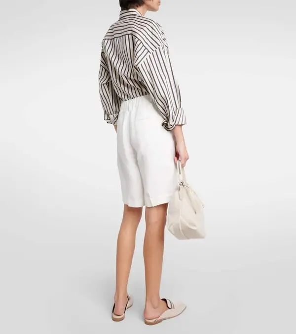 Brunello Cucinelli Twill Shorts - Beige