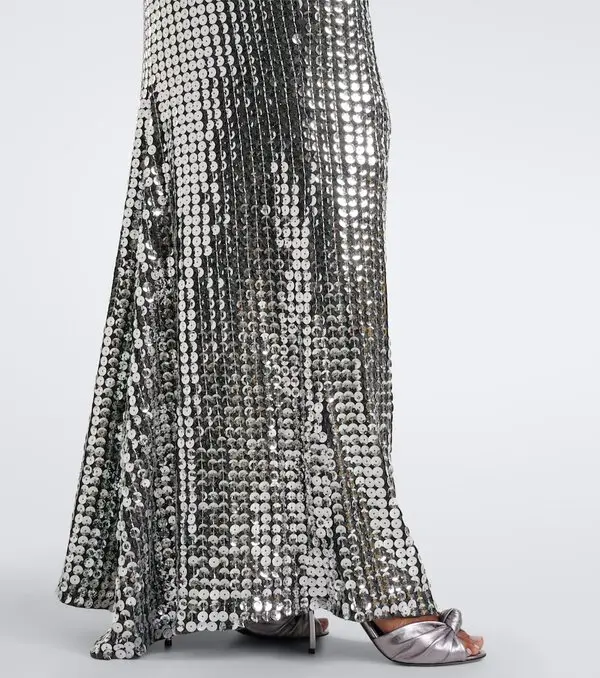 Dolce & Gabbana Sequined Gown - Silver