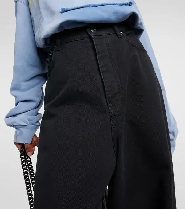Balenciaga Mid-rise Wide-leg Jeans