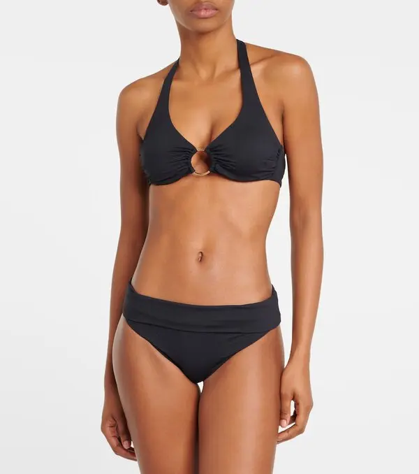 Melissa Odabash Brussels Low-rise Bikini Bottom - Black