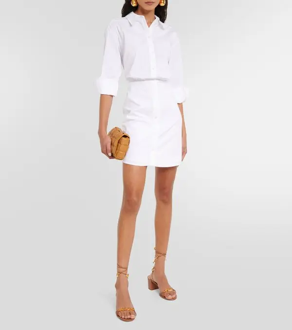 Veronica Beard Rae Cotton Poplin Shirt Dress