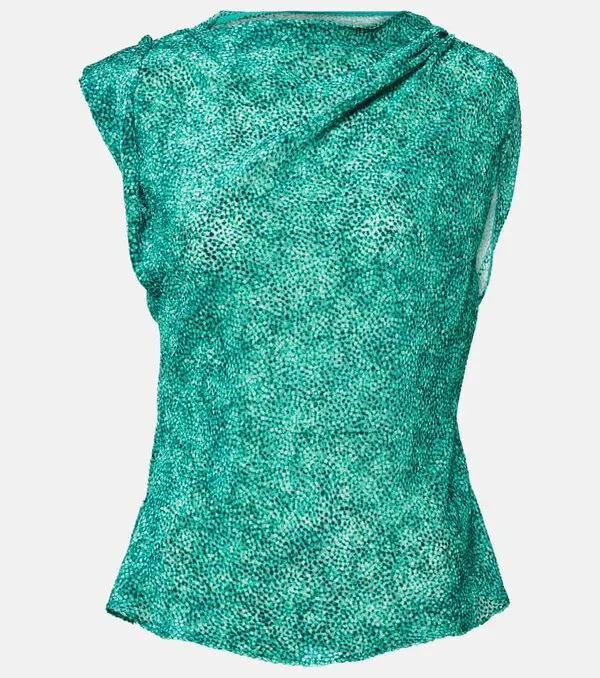 Isabel Marant Samia Silk-blend Top