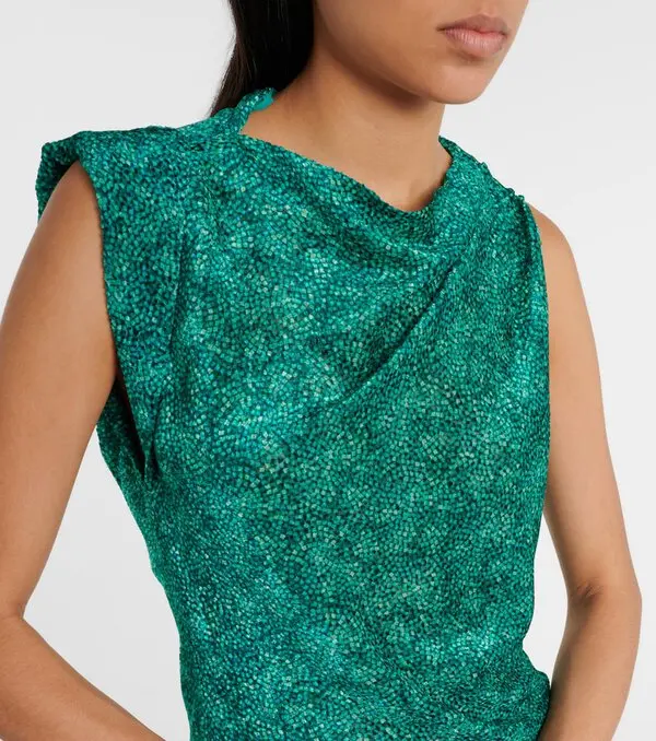 Isabel Marant Étoile Samia Silk-blend Top