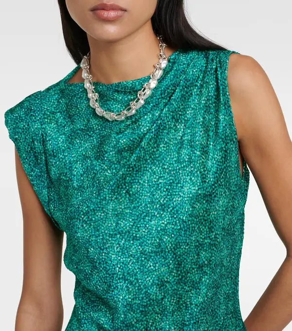 Isabel Marant Samia Silk-blend Top