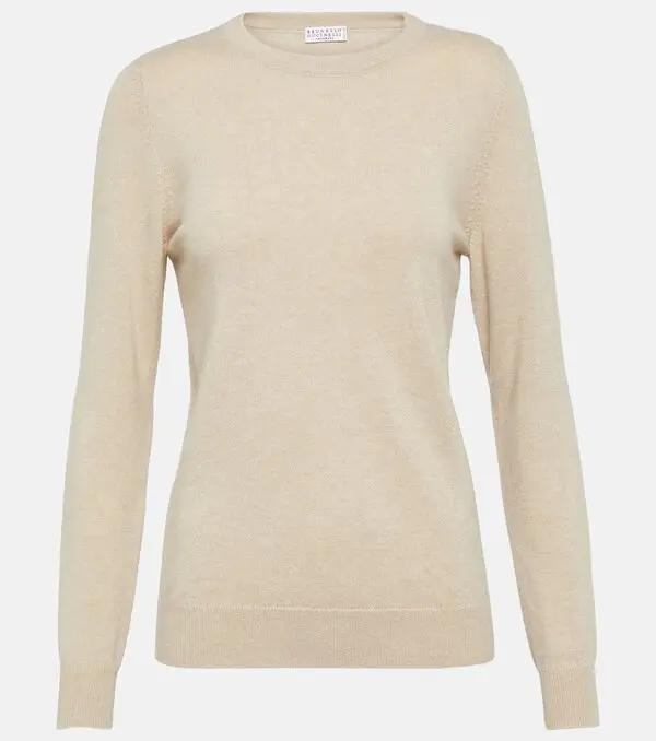 Brunello Cucinelli Cashmere Sweater - Beige