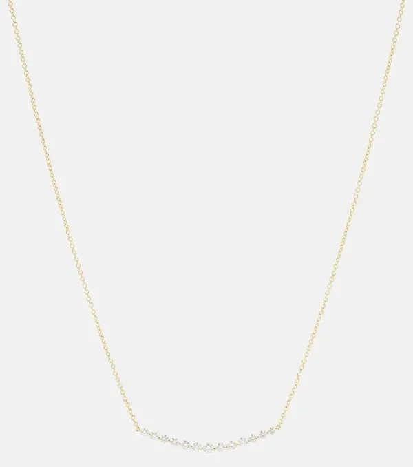 ANITA KO Crescent Diamond Necklace - Gold