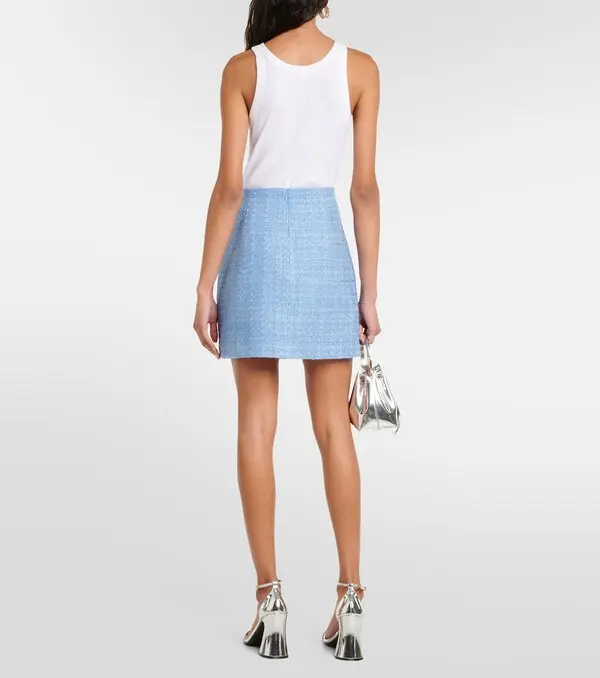 Veronica Beard Rubra Cotton-blend Tweed Skirt