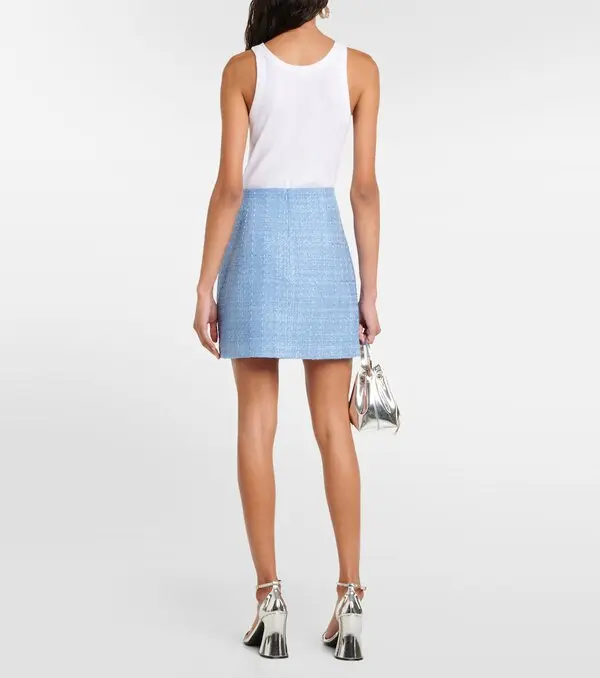 Veronica Beard Rubra Cotton-blend Tweed Skirt