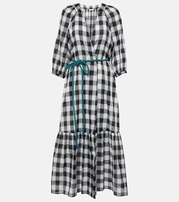 ERES Chess Printed Cotton Midi Dress