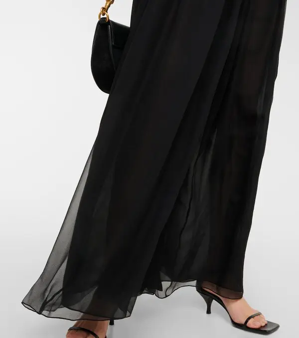 Chloé Velvet And Silk Maxi Dress