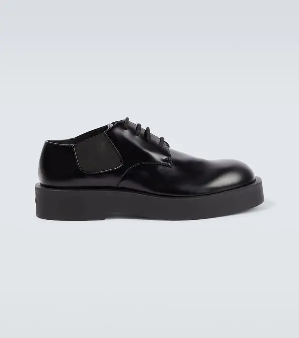Jil Sander Leather Derby Shoes In Black 30% Off Editorialist
