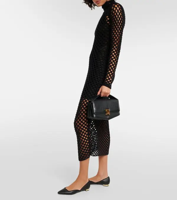 AQUAZZURA Maia Leather Ballet Flats - Black
