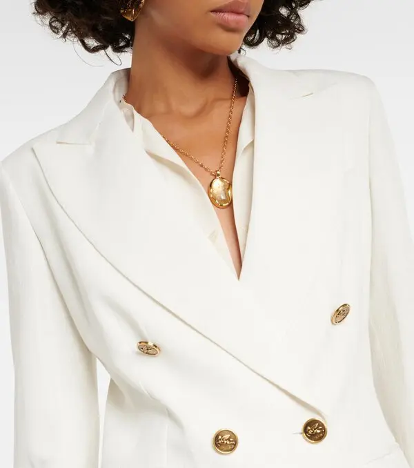 Etro Double-breasted Blazer - White