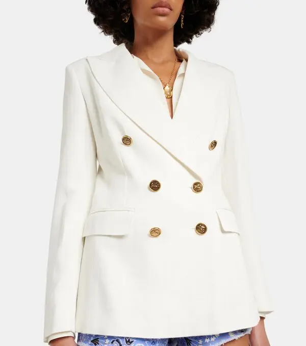 Etro Double-breasted Blazer - White
