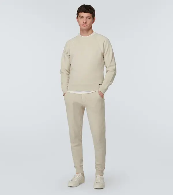 TOM FORD Cotton Sweatpants - Beige