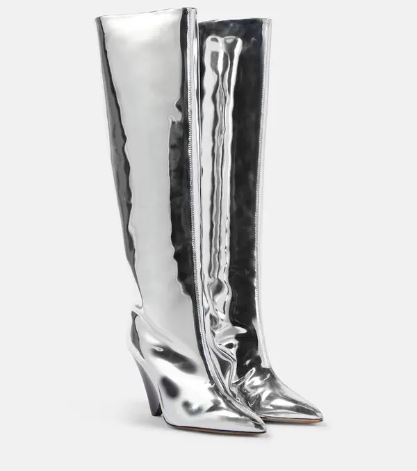 Isabel Marant Étoile Lakita Knee-high Boots - Silver