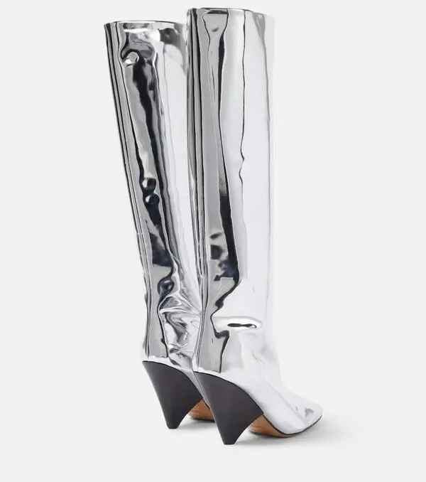 Isabel Marant Lakita Knee-high Boots - Silver