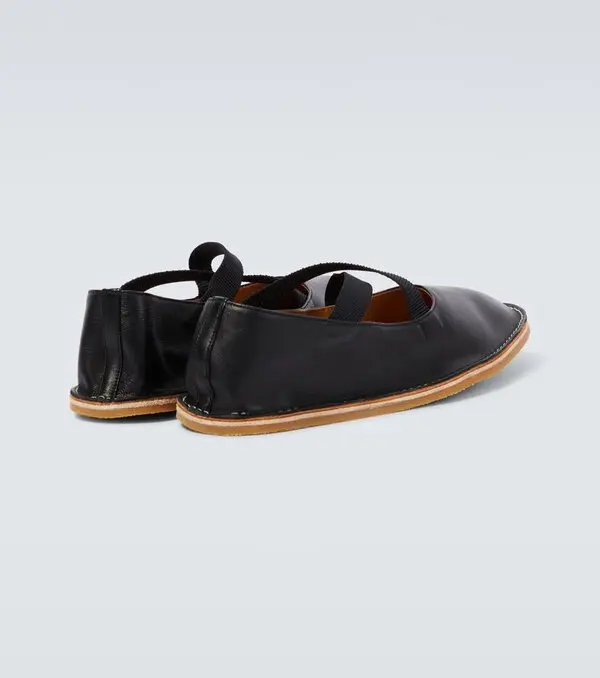 Dries Van Noten Leather Slippers