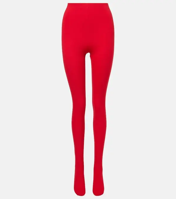 Wardrobe.NYC High-rise Tights - Red