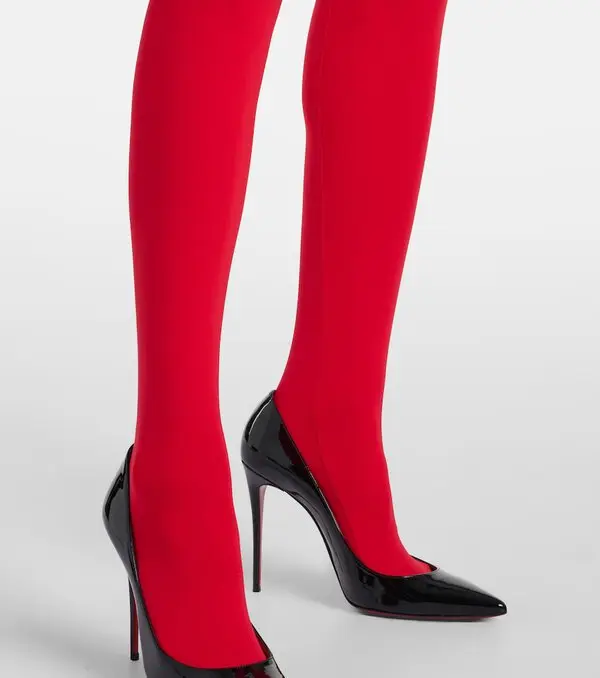 Wardrobe.NYC High-rise Tights - Red